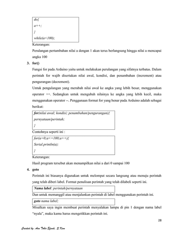 MODUL ARDUINO UNO SMK NEGERI 7 SAROLANGUN | PDF
