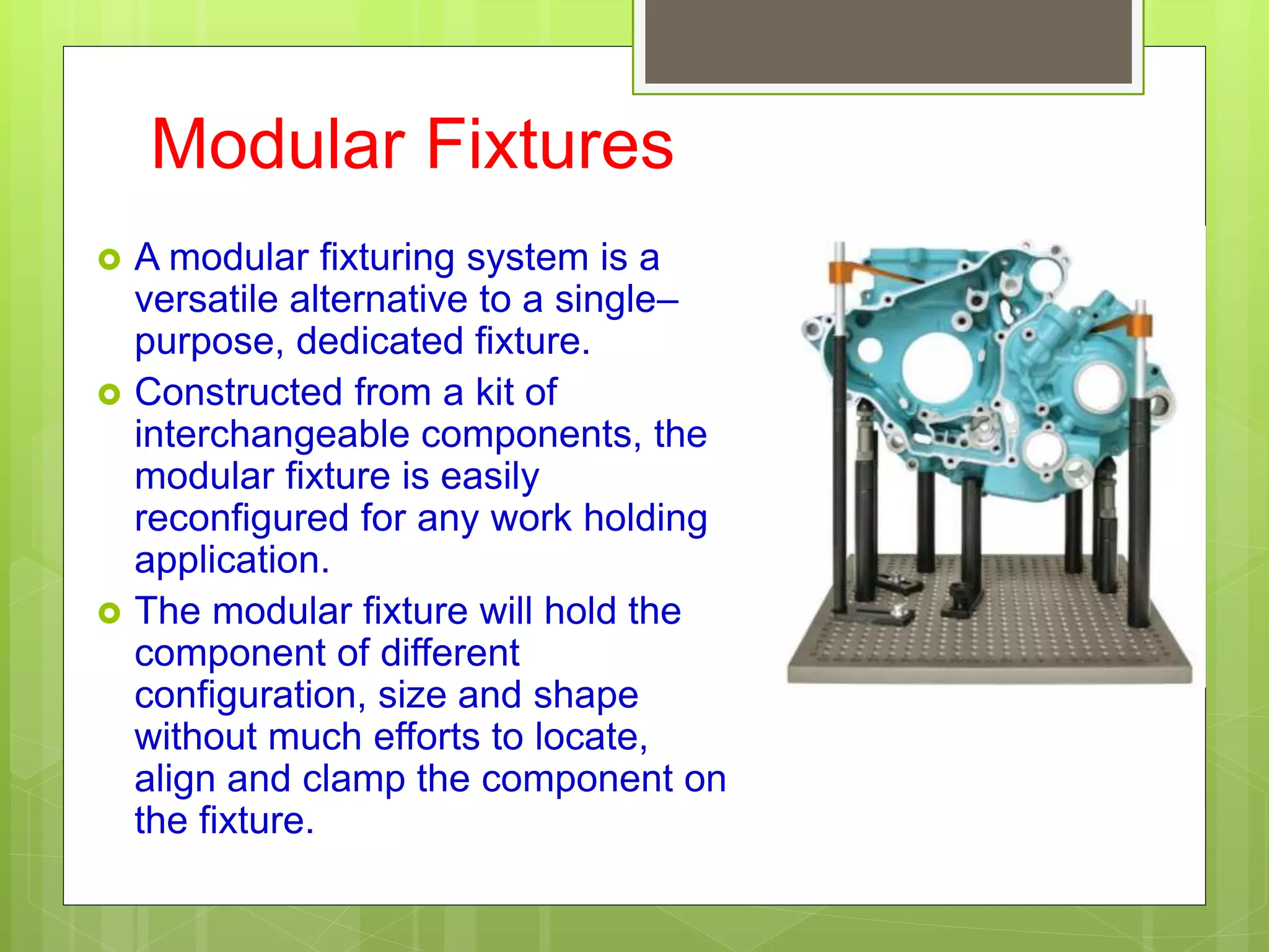 Modular fixtures for inspection in CMM | PPTX