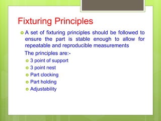 Modular fixtures for inspection in CMM | PPTX