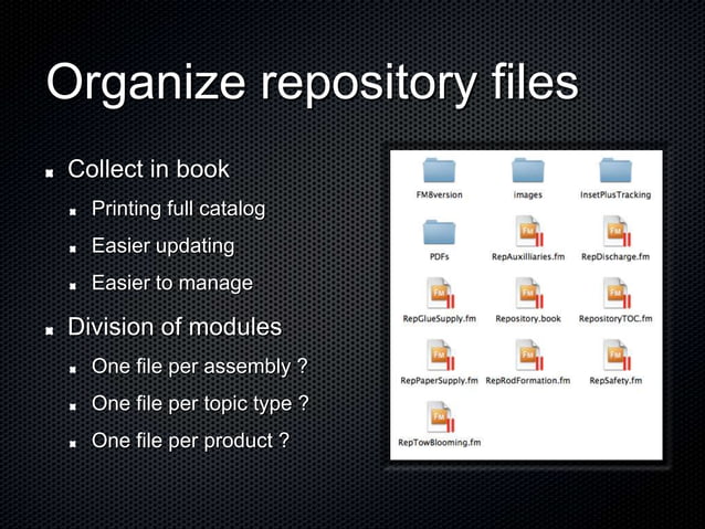 Modular Documentation In Structured Framemaker Pptx Desktop