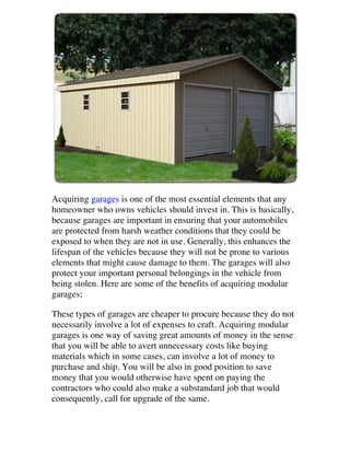 Modular garages. | PDF | Home Improvement | Home & Garden