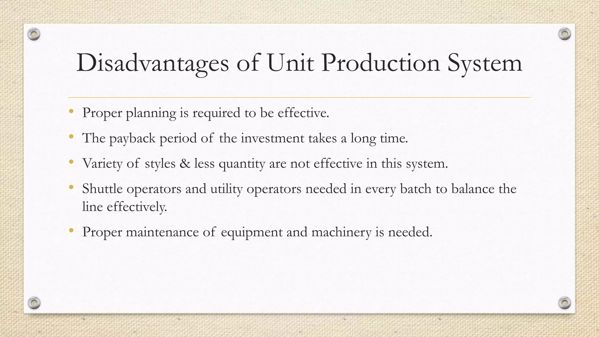 Modular garments production system | PPSX
