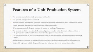 Modular garments production system | PPSX