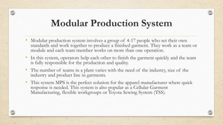 Modular garments production system | PPSX