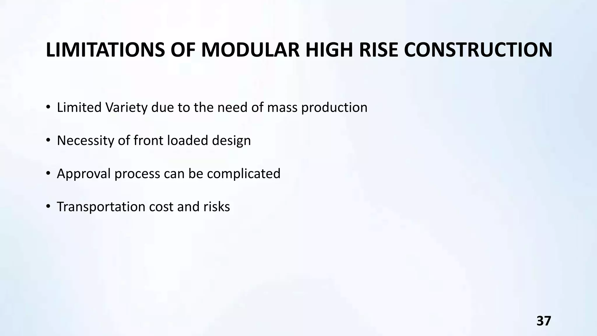 Modular High Rise Construction.pptx | Construction Industry | Industries