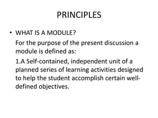 Modular instruction | PPTX