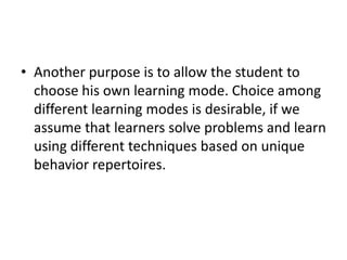 Modular instruction | PPTX