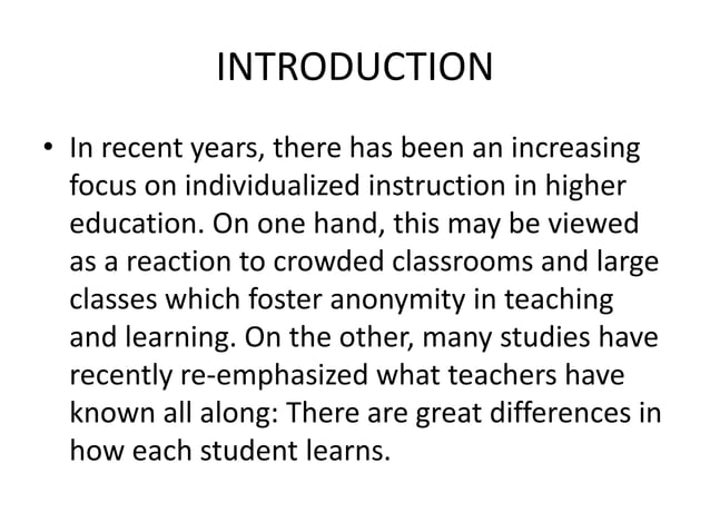 Modular instruction | PPTX