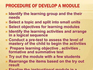 Modular Instruction | PPTX