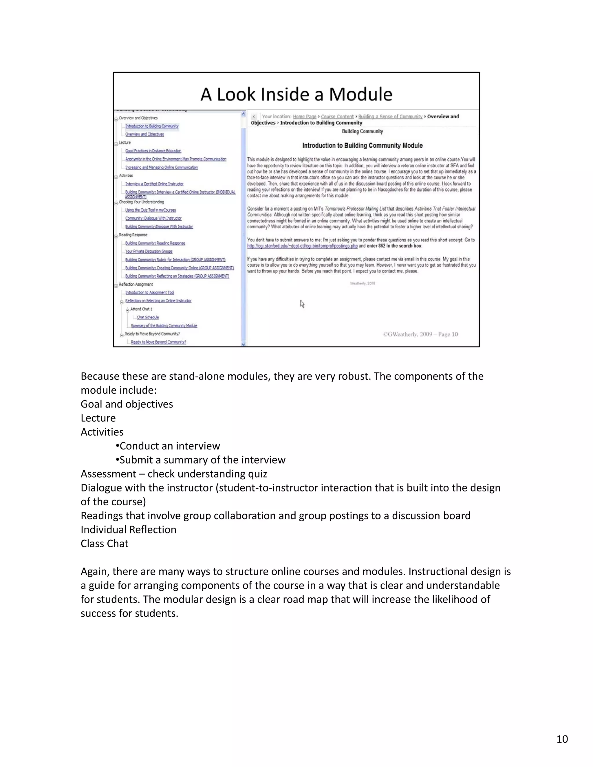 Modular Instruction Presentation - Gail Weatherly | PDF