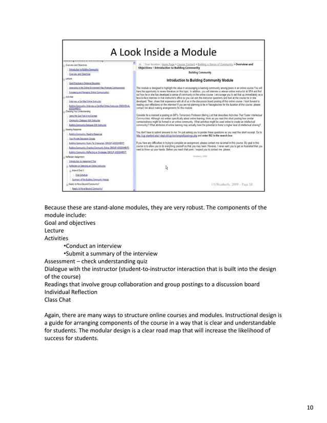 Modular Instruction Presentation - Gail Weatherly | PDF