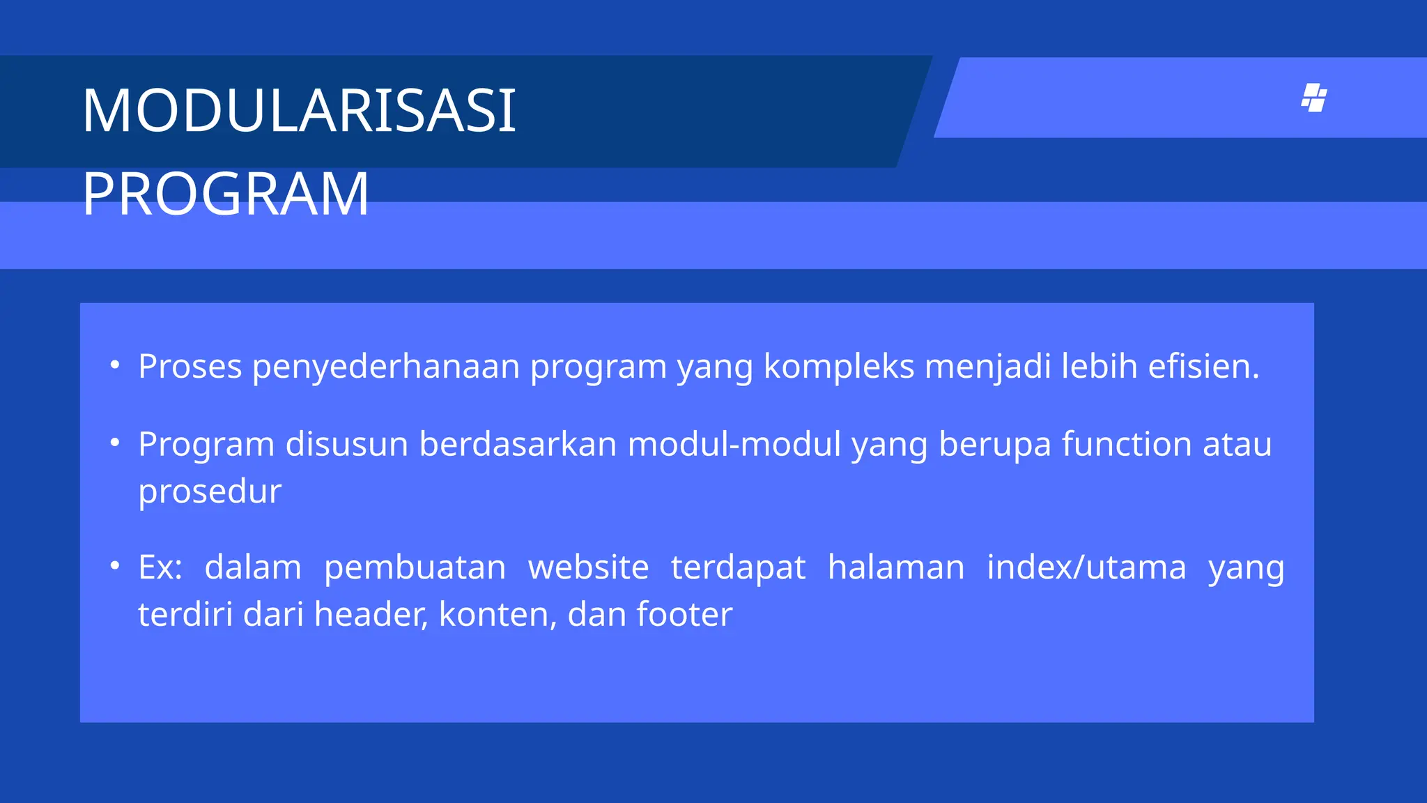Modularisasi dalam Pemrograman kelas XI.pptx