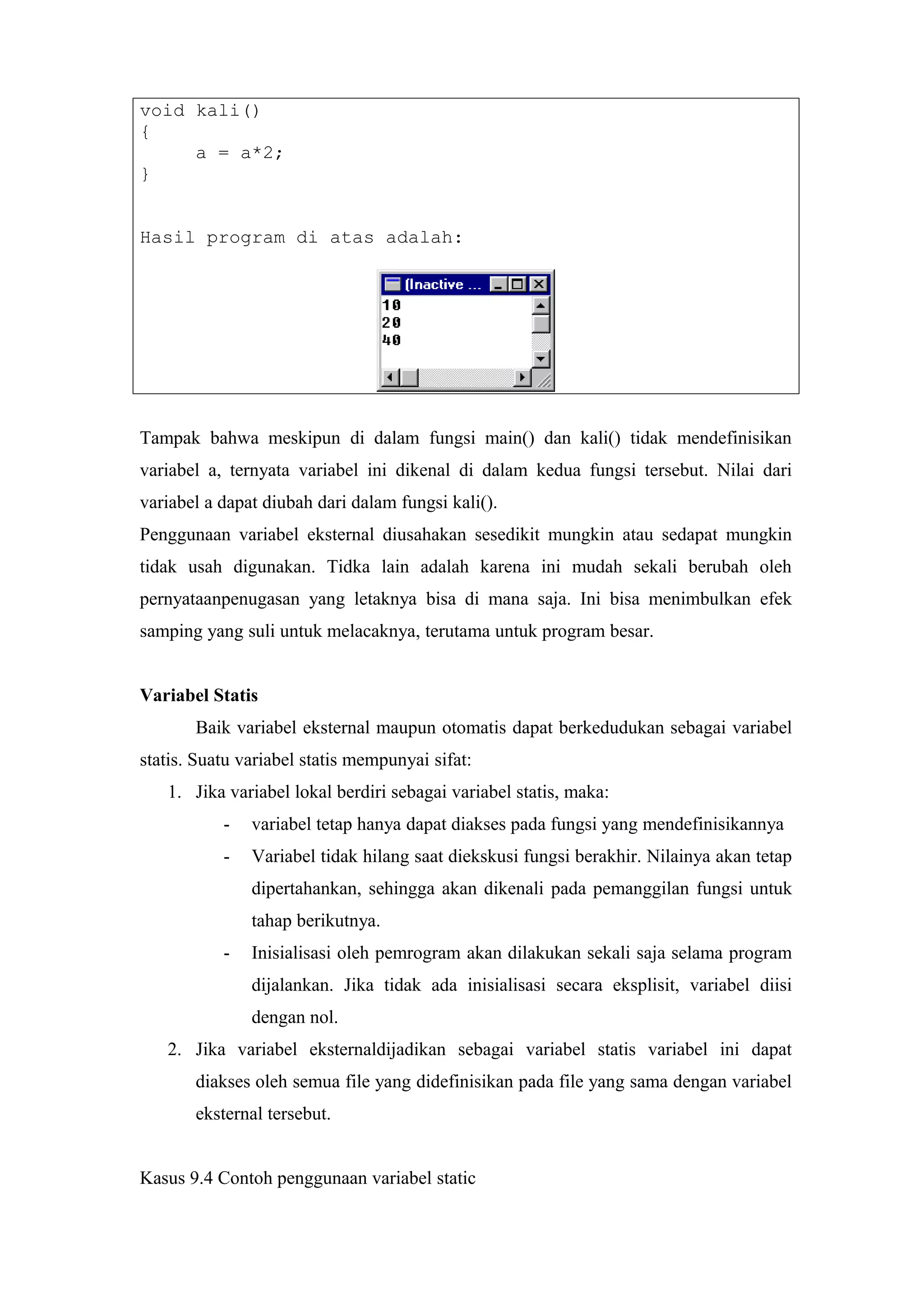 Modularisasi – function dalam c++ | DOC