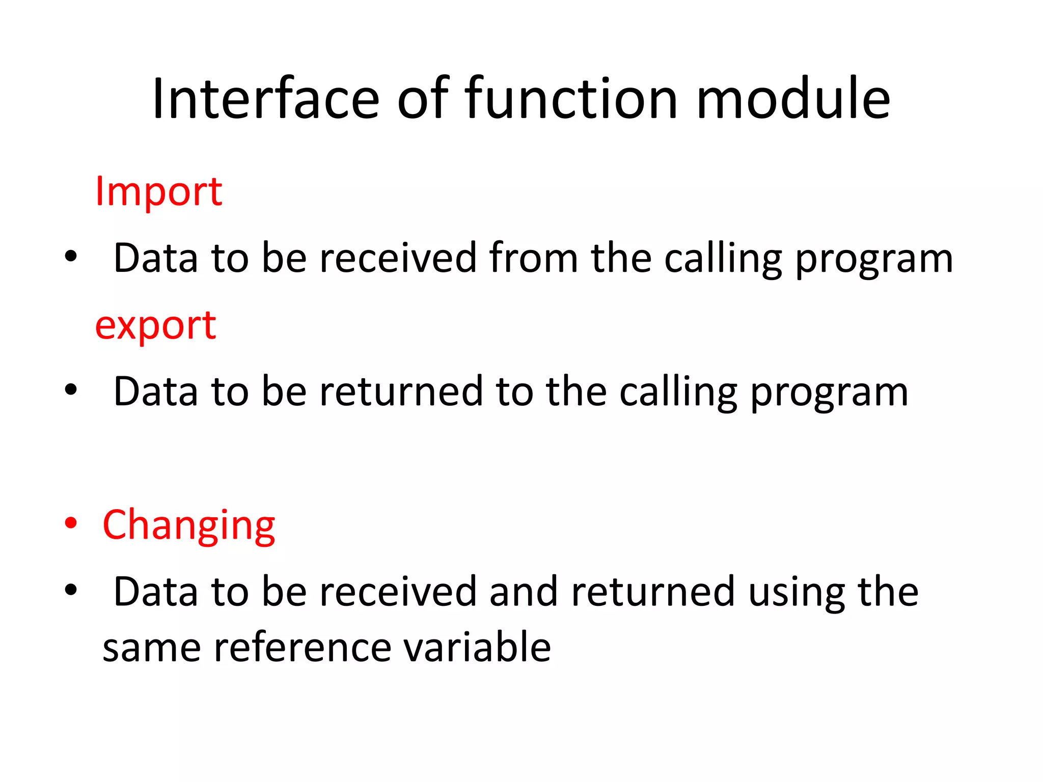 Modularisation techniques new | PPTX