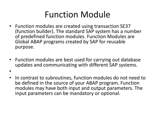 Modularisation techniques new | PPTX