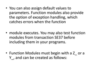 Modularisation techniques new | PPTX