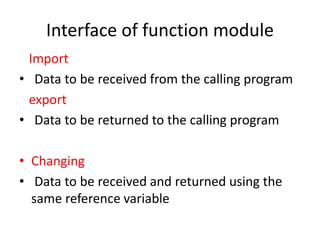 Modularisation techniques new | PPTX