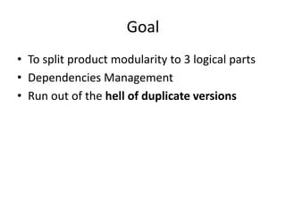 System Architecture using Maven Modularity | PPTX