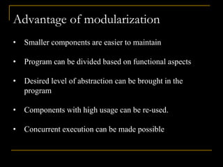 Software Design and Modularity | PPTX