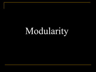 Software Design and Modularity | PPTX