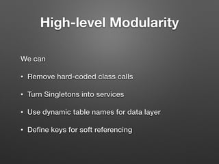 Modularity and Layered Data Model | PPT