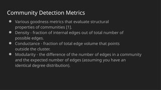 Modularity and Communities in Network Science | PPT