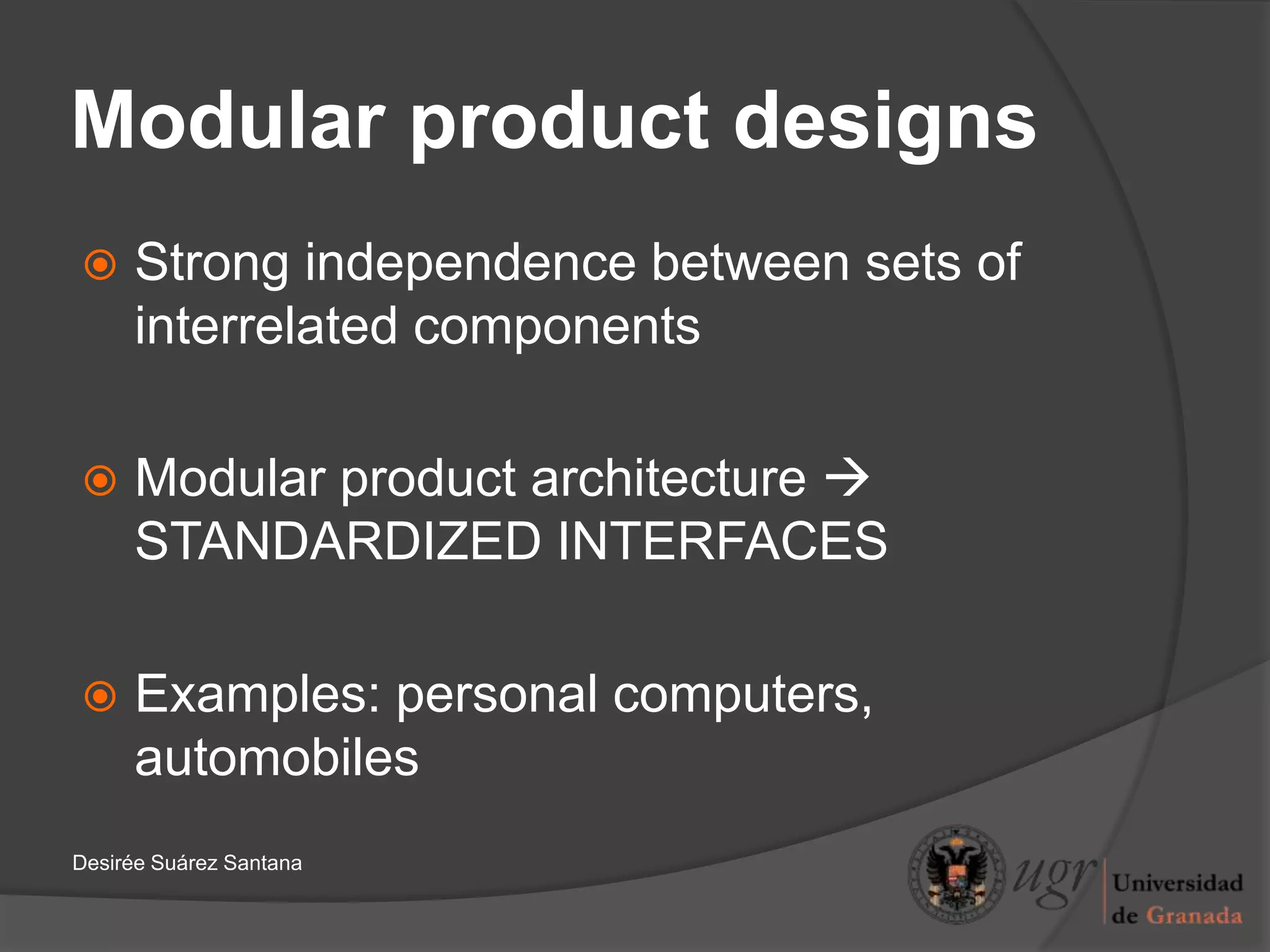 Modularity, flexibility, and knowledge management in product and organization design | PPTX