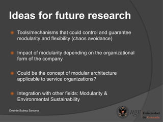 Modularity, flexibility, and knowledge management in product and ...