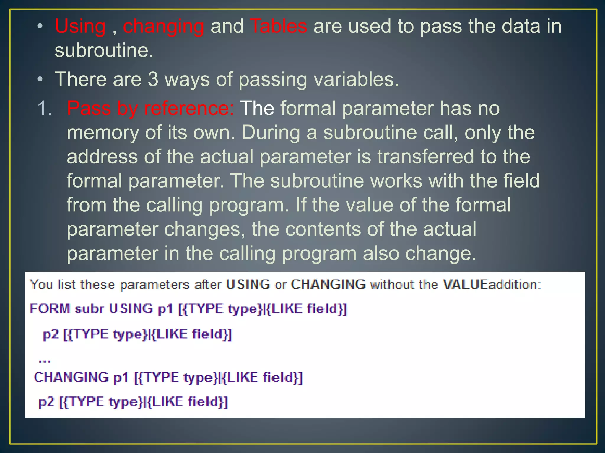Sap Modularization Techniques Pptx Programming Languages Computing 4714