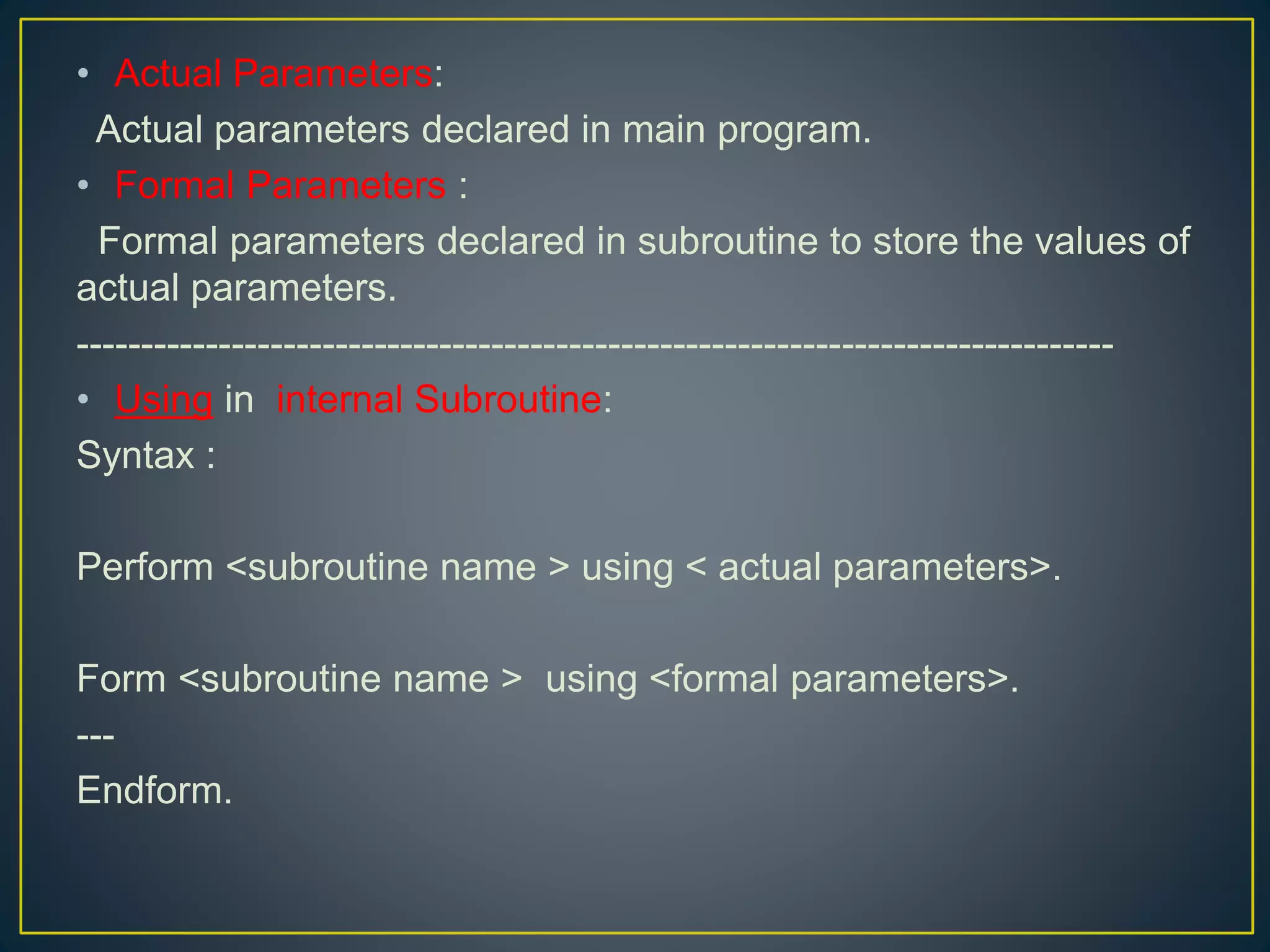 Sap Modularization Techniques Pptx Programming Languages Computing 2053