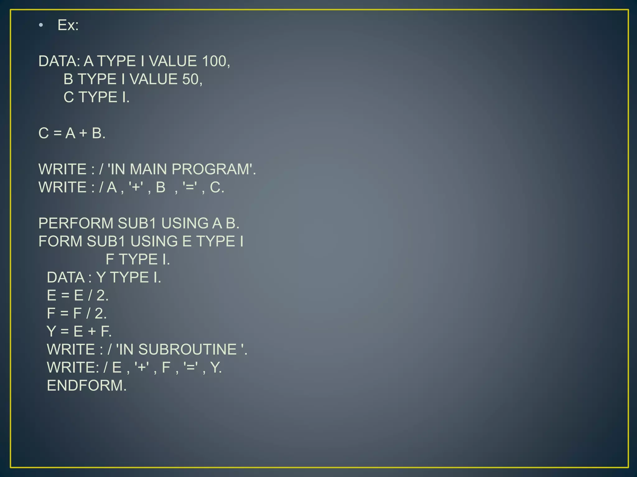 Sap Modularization Techniques Pptx Programming Languages Computing 2053