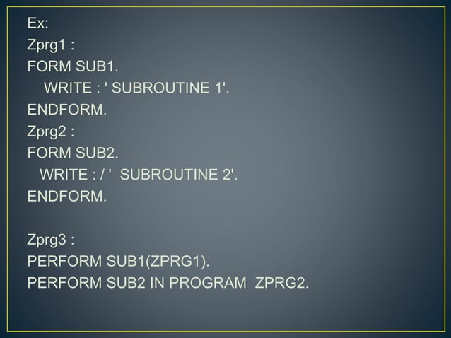 Sap Modularization Techniques Pptx Programming Languages Computing