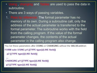 SAP Modularization techniques | PPTX