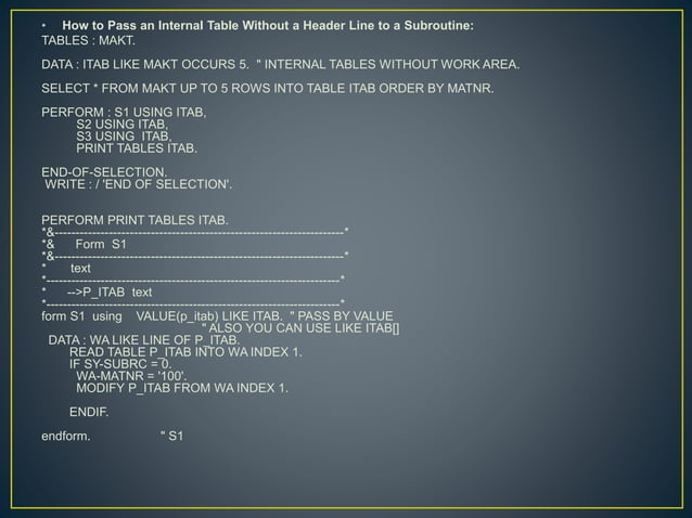Sap Modularization Techniques Pptx Programming Languages Computing