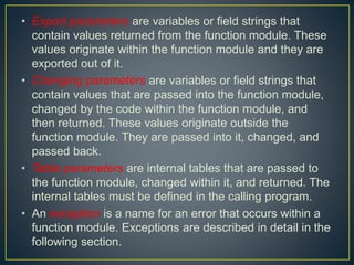 SAP Modularization techniques | PPTX