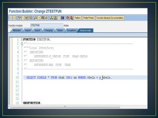 SAP Modularization techniques | PPTX