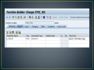 SAP Modularization techniques | PPTX