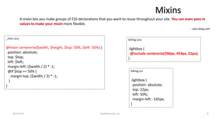 Modularization css with sass | PPT