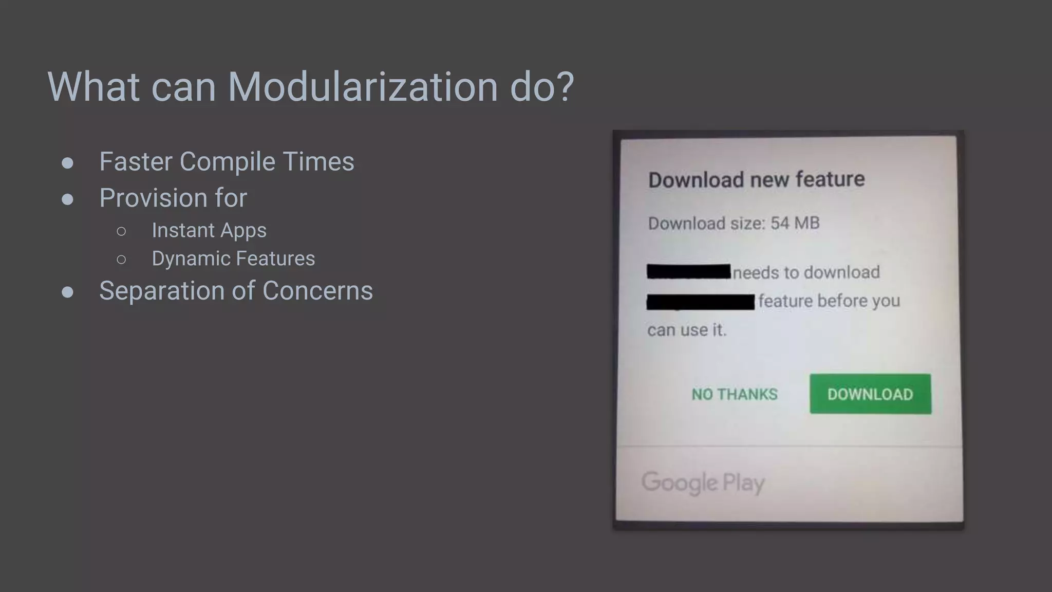 Modularizing your android app | PPT