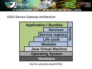 Modular Java applications with OSGi on Apache Karaf | PPT