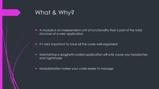 Modular javascript | PPT