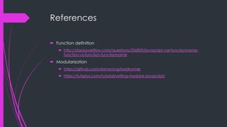Modular javascript | PPT