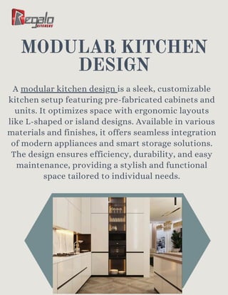 Modular Kitchen Design Regalo Kitchen | PDF