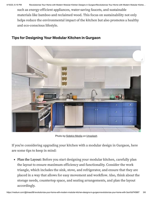 Modular kitchen design in gurgaon.pdf | Home Appliances | Home & Garden