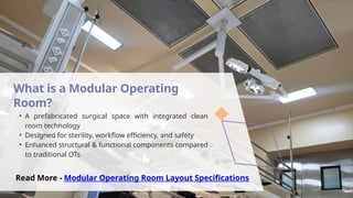Modular Operating Room Layout & Specifications | PPTX