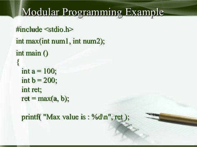 Modular Programming