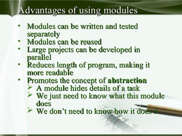 Modular Programming