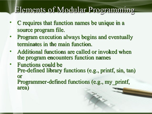 Modular programming Modular programming