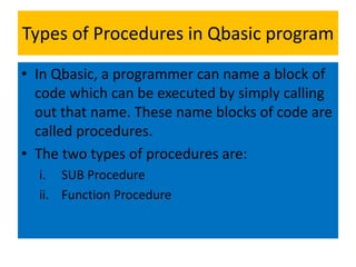 Modular programming | PPTX | Programming Languages | Computing
