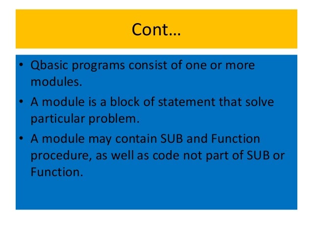 Modular Programming